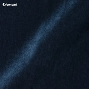 Tmavě modrá sametová rozkládací/s úložným prostorem pohovka 216 cm Selene – ELTAP