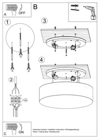 Sollux SL.0123 - Stropní svítidlo ARENA 35 2xE27/15W/230V bílá