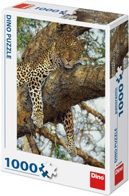 DINO Puzzle Levhart 47x66cm foto skládačka 1000 dílků dn533059