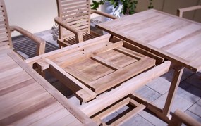 Nábytek Texim Faisal I. hranatý zahradní nábytek teak set 1+8