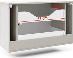 Skříňka pod umyvadlo 80 cm Lando - kašmír