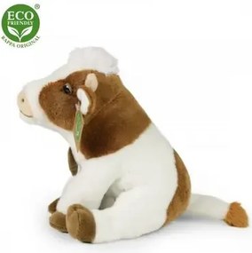 RAPPA Plyšová kráva 18 cm / ECO-FRIENDLY / od 0 měsíců