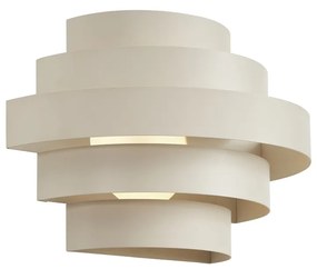 Moderní nástěnné svítidlo béžové vč. LED s 3-stupňovým stmíváním - Lines