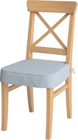 Sedák na židli IKEA Ingolf barva modrá látka pletený vzor