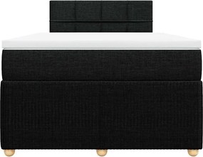 Box spring postel s matrací černá 120x190 cm textil 3287397