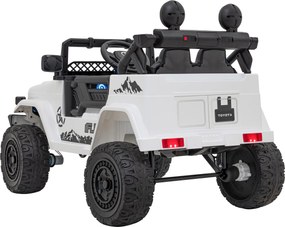 Ramiz Elektrické autíčko Toyota FJ Cruiser bílé + ovladač + pohon 4x4 + LED a audio + EVA kola + plynulý rozjezd