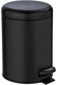 Wenko Pedálový odpadkový koš Leman 5 l, černá, 5 l