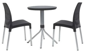 Keter Bistro Set Chelsea Grafitový 223562