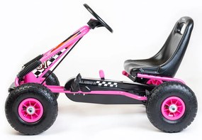 Dětská šlapací motokára Go-kart Baby Mix Razor růžová