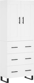 Skříň highboard bílá 69,5 x 34 x 180 cm kompozitní dřevo 3199769