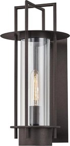 HVLG B6811-CE Venkovní nástěnné svítidlo CARROLL PARK kov/sklo bronz/čirá E27 1x13W - HUDSON VALLEY (Troy)