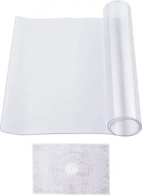 PVC chránič stolu 40,6 × 81,3 cm průhledný plastový 1,5 mm silný