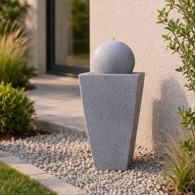 Zahradní fontána BestBerg EF-28 / polyresin / 33 x 33 x 84 cm