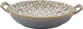 Porcelánová šedá zapékací miska Arés Ramekin s úchyty – Ø18*4,5 cm