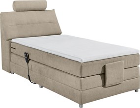 XXXLutz POSTEL BOXSPRING, 120/200 cm, pískové barvy MID.YOU - Jednolůžkové postele - 002220021901