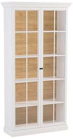 LUCCA b | vitrína W2D s policemi | 102,4 cm | bílá