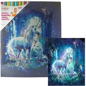 SPARKYS Diamantové malování Pegas a mládě / 40 x 50 cm / Pro kluky a h