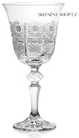Aurum Crystal broušené sklenice na víno Laura 220 ml 6 ks