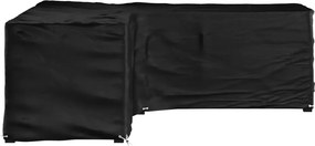 Plachta na zahradní nábytek tvar L 16 oček 285 x 285 x 90 cm 319320