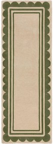 XXXLutz RUČNĚ TKANÝ KOBEREC, 80/230 cm zelená, béžová Flair Rugs - Online Only koberce & rohožky - 003165017003