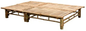Zahradní lehátko pro dva s poduškami bambus,  3063958