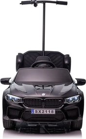 LEAN CARS Elektrické autíčko BMW M5 s rodičovskou platformou černé lakované