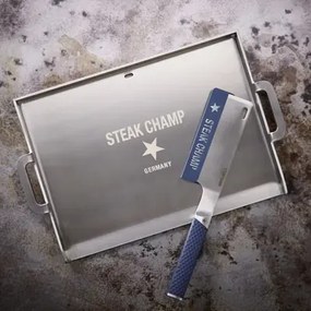 SteakChamp Grilovací nerez deska-plancha 38x28cm