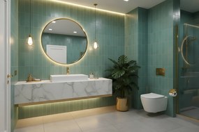 Rea Goya konglomerátové umyvadlo, 60 x 37 cm, bílá, REA-U8901