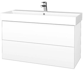 Dřevojas Koupelnová skříň VARIANTE SZZ2 100 Varianta: N01 Bílá lesk / M01 Bílá mat