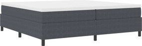 Rám platformy Tmavě šedá 200 x 200 cm Žebrovaná látka 3337428