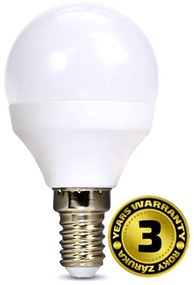 Solight LED žárovka, miniglobe, 6W, E14, 6000K, 450lm