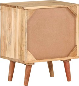 Noční stolek 40 x 30 x 50 cm masivní akáciové dřevo 322667