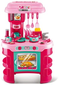 Dětská kuchyňka Little Chef Baby Mix růžová 32 ks Barva: Růžová