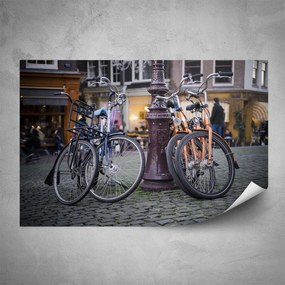 Plakát - Městem na kole (60x40 cm) - PopyDesign