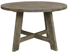Přírodní kulatý jídelní stůl z recyklovaného dřeva Marseille - Ø 120 * 76 cm