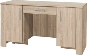 CEZAR s | psací stůl 17 | 140 cm | sonoma