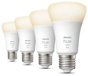 SADA 4x LED Stmívatelná žárovka Philips Hue WHITE A60 E27/9W/230V 2700K