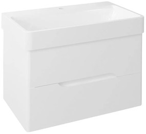 Sapho, MEDIENA umyvadlová skříňka 77x50,5x49cm, bílá matná/bílá matná, MD080