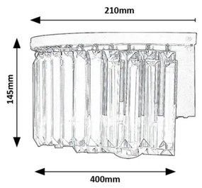 Rabalux 71092 - Nástěnné svítidlo ELOISA 1xE27/25W/230V