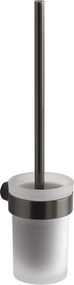 Gedy Gedy, PIRENEI WC kartáč závěsný, mléčné sklo, gun metal, PI330381