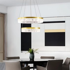 Toolight Toolight, LED závěsné osvětlení 60cm, 60W, 3000K, LHJ049-CP2, zlatá, OSW-60028