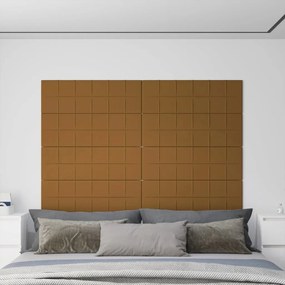 vidaXL Nástěnné panely 12 ks 90 x 30 cm samet 3,24 m² [344130] Barva: Hnědá