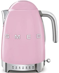 SMEG 50's Retro Style rychlovarná konvice 1,7 l s regulací teploty, růžová, KLF04PKEU