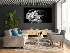 Malvis ® Abstraktní obraz Kouřová dáma Velikost: 120x60 cm