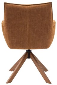 Designová otočná židle Callahan II skořicová