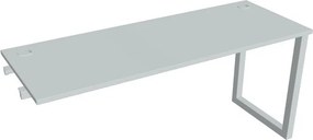 Hobis Kancelářský pracovní stůl k řetězení Hobis UEO 1600R, bílá RAL 9016, deskaakát