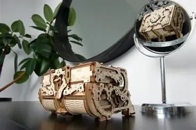 Ugears 3D dřevěné mechanické puzzle Starožitná šperkovnice / od 14 let