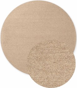 ELLE Decoration, Kusový koberec Puristic Knots 106320 Beige kruh z kolekce Elle, 160x160 (průměr) kruh, béžová, ložnice