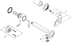 GROHE 20289000 - Umyvadlová dvouotvorová baterie BAULOOP 110 mm lesklý chrom