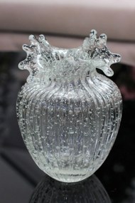 Svítící skleněná váza ART 22cm